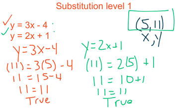 Substitution Method Level 1 | Educreations