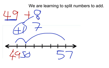 We Are Learning To Split Numbers To Add | Educreations