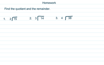 PL11-3 One-Digit Quotients | Educreations