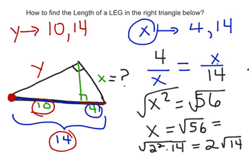 How To Find The Length Of A Leg In A Right Triangle Using Geometric ...