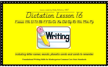 Dictation Lesson # 16 | Educreations