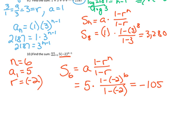Partial Sums For A Geometric Sequence | Educreations