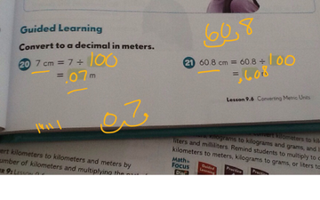 5th Grade Lesson 9.6 Converting Metric Units Part 1 Movie | Educreations