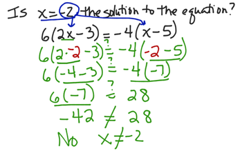 Checking the Answer to an Equation | Educreations