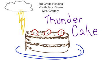 Thunder Cake Vocab | Educreations