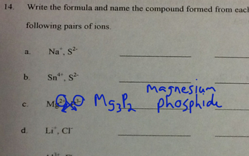 Ionic Bonding Homework-#14 | Educreations