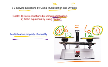 3-3 Solving Equations By Using Multiplication And Division | Educreations
