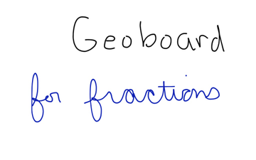 Geoboard Model(for Fractions) | Educreations