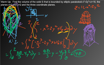 Calculus 3 - Double Integrals Over Rectangular Regions | Educreations