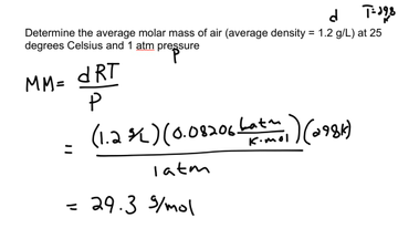Determining Density And Molar Mass Using The Ideal Gas Law | Educreations