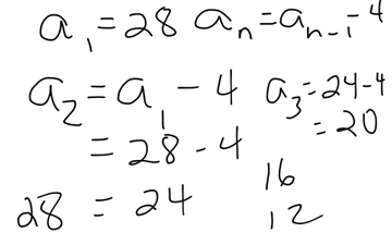 Recursive Form....numbers In A Sequence | Educreations
