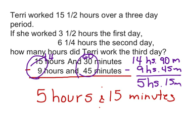 Three Day Work Schedule With Fractions | Educreations
