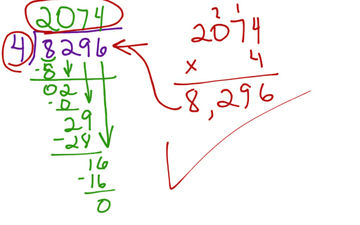 L4.11 Dividing Multidigit Numbers And Checking | Educreations