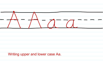 Writing Upper And Lowercase Aa | Educreations