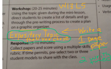Craft Plus Writing Week 13 Lesson 5 Write Your Expository Paper ...