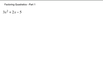 Factoring Quadratics Part 1 | Educreations
