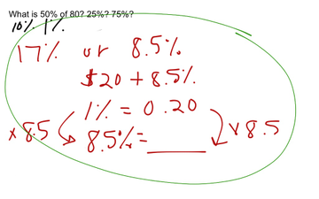 Benchmark Percentages | Educreations
