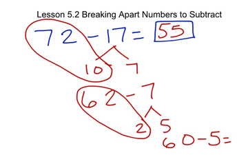 Breaking Apart Numbers To Subtract | Educreations
