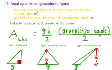 15. Areal og omkrets -geometriske figurer | Educreations