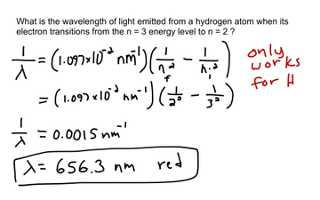 Using The Rydberg Equation | Educreations