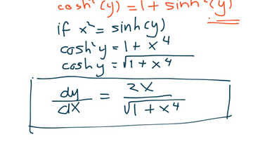 Differentiate Inverse Hyperbolic Function Using Implicit ...