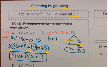 Notes: 5-5 Factoring Quadratic Expressions | Educreations