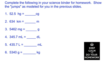 Metric Conversions Using the Ladder Method | Educreations