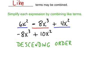 Identifying And Simplifying Like Terms | Educreations