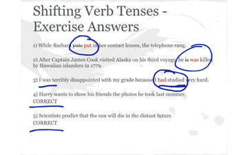 Grammar: Shifting Verb Tense | Educreations