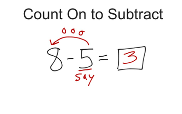 Count On To Subtract | Educreations
