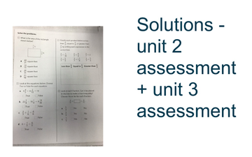 Unit 2 and Unit 3 Assessments | Educreations