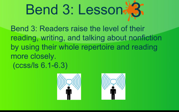 Synthesizing Nonfiction Bend 3 Lesson 3 | Educreations