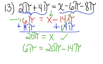 Simplifying To Solve Equations (advanced) | Educreations