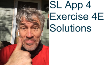 SL App 4 Exercise 4E | Educreations
