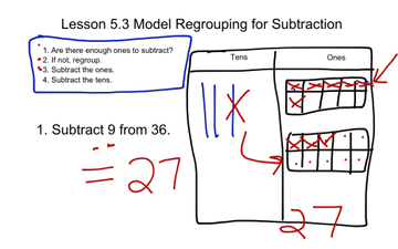 Lesson 5.3 Model Regrouping For Subtraction | Educreations
