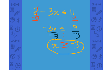 Flipping Inequality Symbols | Educreations