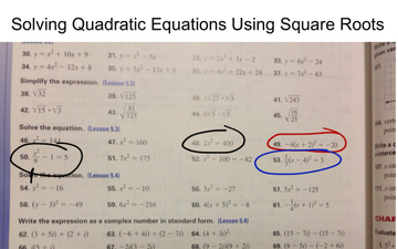 Solving Quadratic Equations Using Square Roots | Educreations