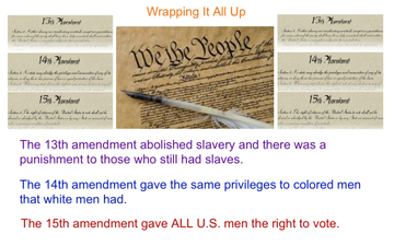 The 13th,14th,and 15th Amendments By Alexis | Educreations