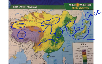 East Asia Physical | Educreations