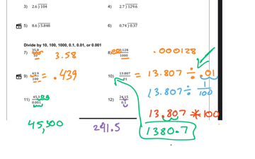 Math 0106 Lesson 13 Long Division | Educreations