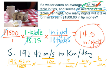 Dimensional Analysis with Complex Units | Educreations