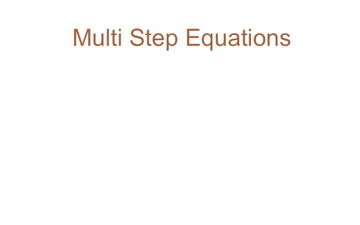 Multi step equations | Educreations