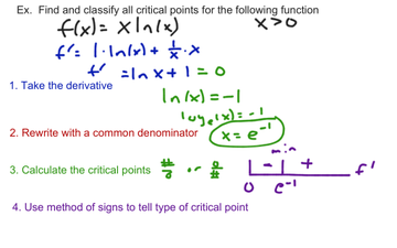 Sec 5-1 Applying The Derivative Of Natural Logs | Educreations