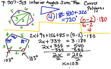 Interior Angles Sum Thm. Convex Polygons | Educreations