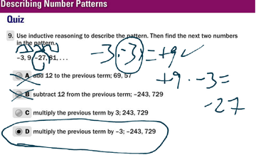 describing number patterns | Educreations