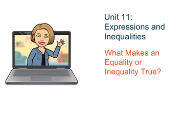 2/1 What Makes an Equality or Inequality True? | Educreations