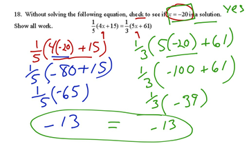 Two Step Equations Solutions | Educreations