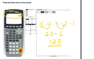 Factorials Using TI-84 | Educreations