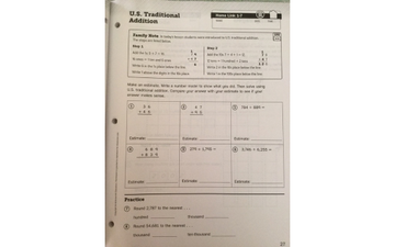 Lesson 1-7 traditional Addition | Educreations