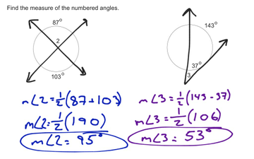 Angles Around Circles | Educreations